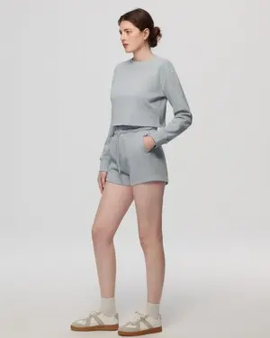 JUANA Hemp Essentials French Terry Shorts - Blue