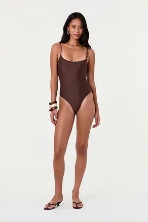 NICHOLAS Dione One-piece Swimsuit - Espresso