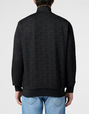 Philipp Plein Tracksuit Jacket Jacquard Monogram Paisley