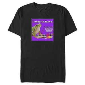 LOST GODS Artistic Frog Project Photo Short Sleeve Graphic T-shirt