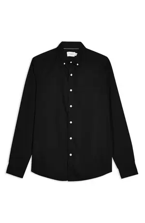 Topman Skinny Fit Stretch Button-down Oxford Shirt