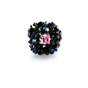 KISSESX Black / Pink Black Orchid - Black/pink