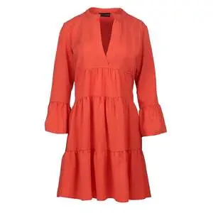 CONQUISTA Loose A Line Dress - Orange