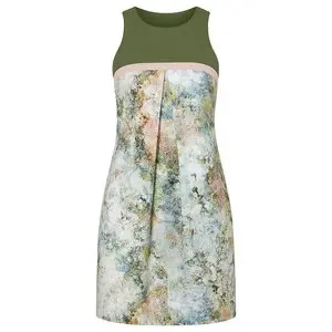 CONQUISTA Sleeveless Floral A-line Dress