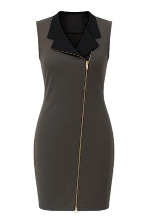 CONQUISTA Zip Detail Stretch Dress