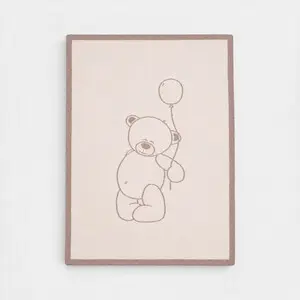 LOOM & COVE 100% Cashmere Baby Blanket Teddy Bear - Brown