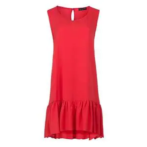 CONQUISTA Frill Detail Dress - Orange