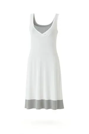 CONQUISTA Sleeveless Two-tone Jersey Dress