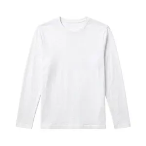 BRODIE CASHMERE Long Sleeve Crew Neck - White