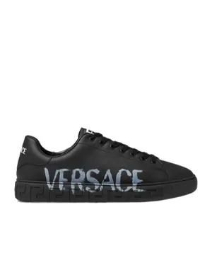 Versace Logo-printed Lace-up Sneakers