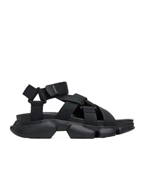 Undercover Cross-strap Sandals - Black