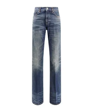 HAIKURE Flora Logo Patch Flared Jeans