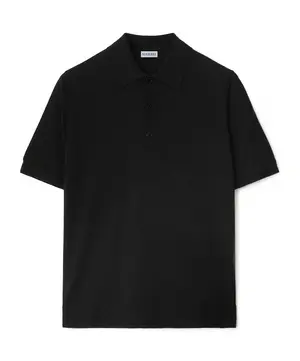 Burberry Cotton Polo Shirt - Black