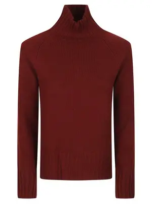 Max Mara Mantova Ribbed High Neck Sweater