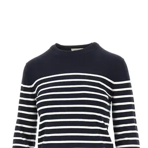 Max Mara Striped Silk And Wool Sweater