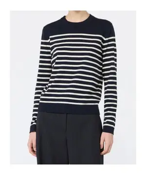Max Mara Striped Silk And Wool Sweater