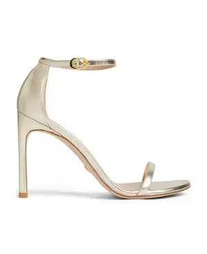 STUART WEITZMAN Logo High-heeled Sandals - Nude