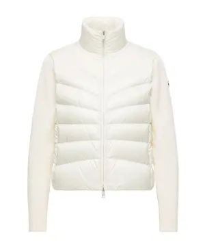 Moncler Padded Zip-up Cardigan - White