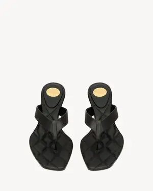 Saint Laurent Sip Sandals In Smooth Leather