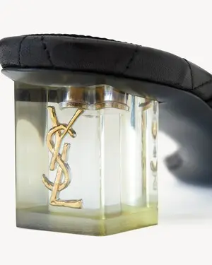 Saint Laurent Sip Sandals In Smooth Leather