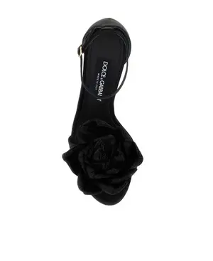 Dolce & Gabbana Keira Floral Stiletto Sandals