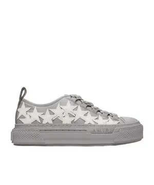 Amiri Stars Court Low Casual Sneakers - Grey