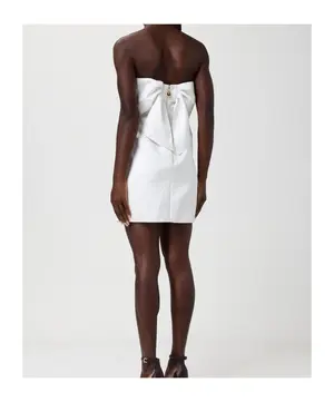 Elisabetta Franchi Strapless Mini Dress With Metallic Detail