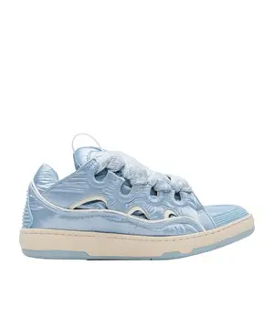 LANVIN Lace-up Low-top Sneakers - Light Blue