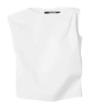 Jacquemus Pleated Top - White