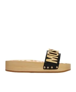 Moschino Buckled Mules Clogs For Women