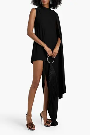 Magda Butrym Asymmetric Draped Stretchjersey Dress