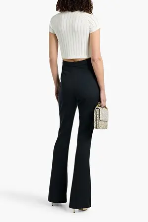 Balmain Cropped Pointelleknit Top
