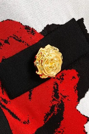 Balmain Floral Jacquardknit Top