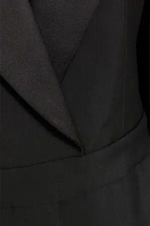Alexander McQueen Satintrimmed Silkblend Jumpsuit