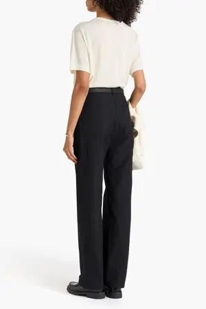 Theory Twill Straightleg Pants - Black