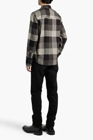 Paige Everett Checked Cottonblend Flannel Shirt