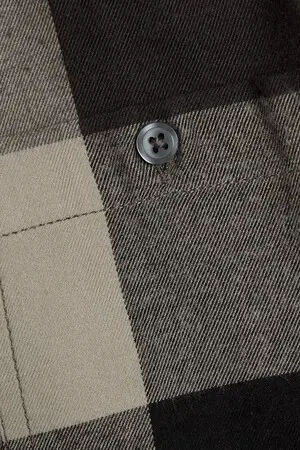 Paige Everett Checked Cottonblend Flannel Shirt