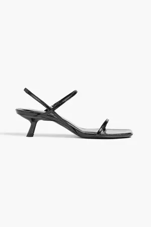 ANINE BING Hilda Leather Slingback Sandals