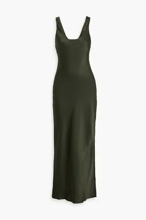 ANINE BING Camille Silkcharmeuse Maxi Dress