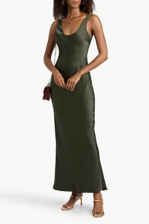 ANINE BING Camille Silkcharmeuse Maxi Dress