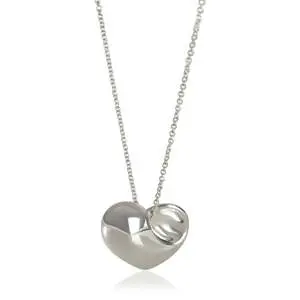 Tiffany & Co. Sterling Silver Folded Heart Pendant Necklace - Sterling_silver