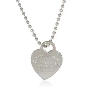 Tiffany & Co. Sterling Silver Heart Pendant Necklace
