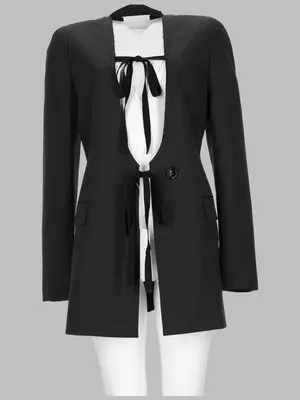 MAISON MARGIELA Giacca In Lana Gessata