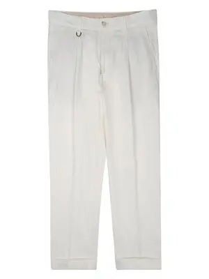 PAOLO PECORA MILANO Pantalone Chino Relaxed Fit - White