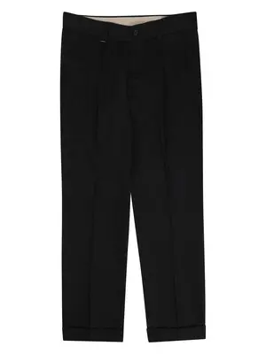 PAOLO PECORA MILANO Pantalone Chino Relaxed Fit - Black