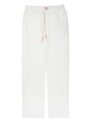 MC2 SAINT BARTH Pantalone "calais" In Puro Lino - White