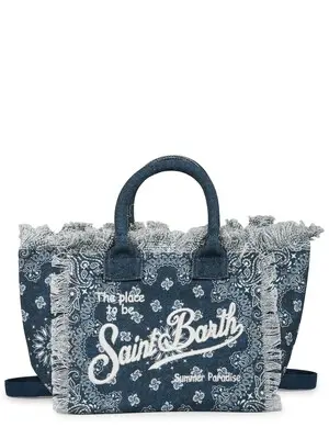 MC2 SAINT BARTH Borsa Colette In Canvas - Blue