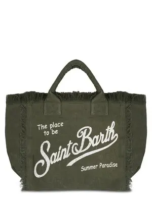 MC2 SAINT BARTH Borsa Vanity Regular In Lino - Green
