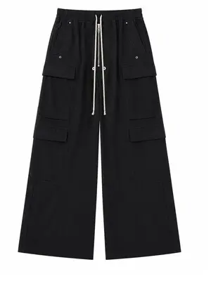 Rick Owens Pantalone Double Cargo "jumbo Belas - Black