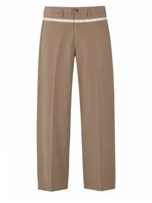 MAISON MARGIELA Wide-leg Waxed Cotton Trousers
